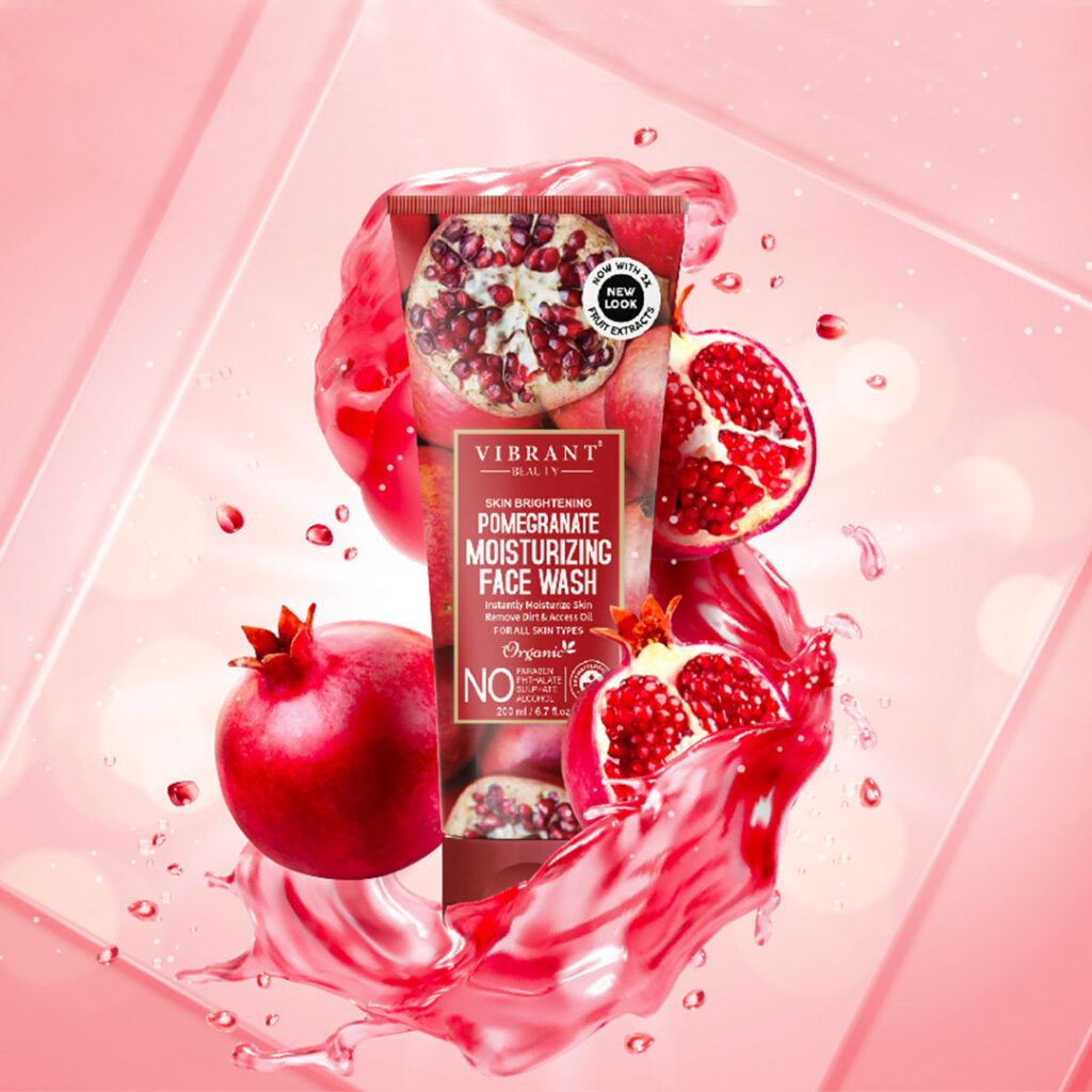 Vibrant's Pomegranate Face Wash - Vibrant Beauty