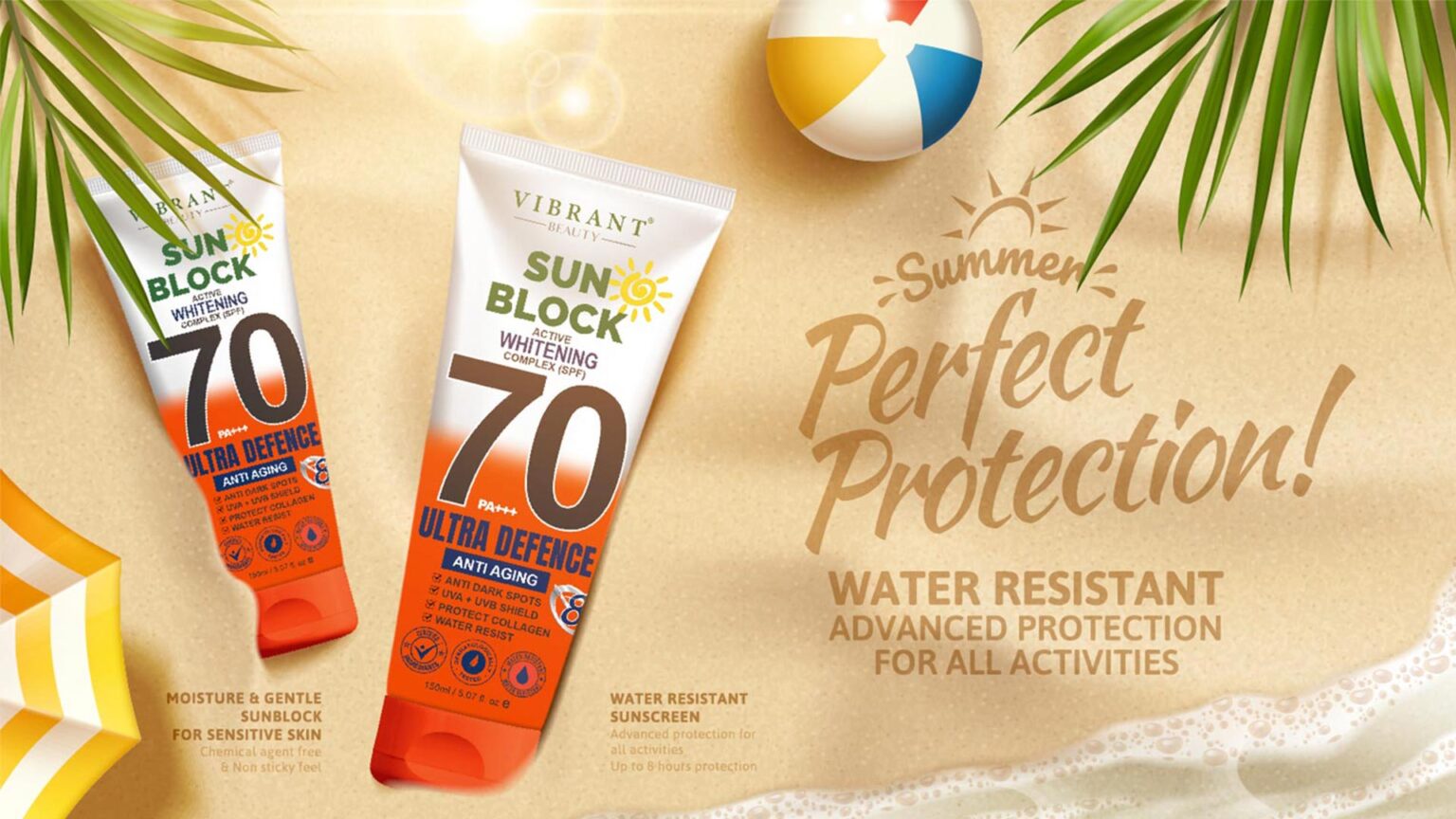 Sun Block SPF 70 - Vibrant Beauty
